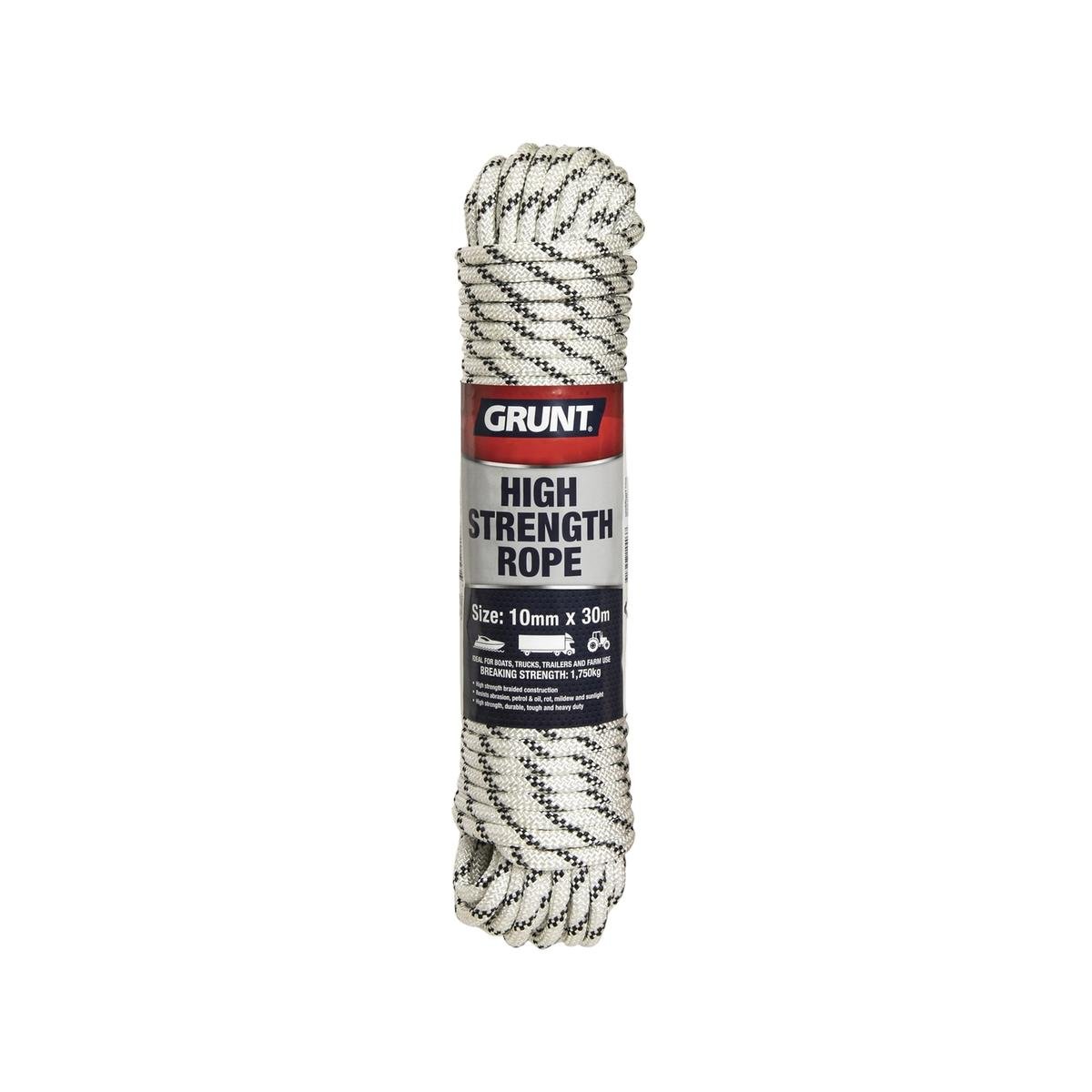 GRUNT 10mm x 30m High Strength Rope - Bunnings Australia