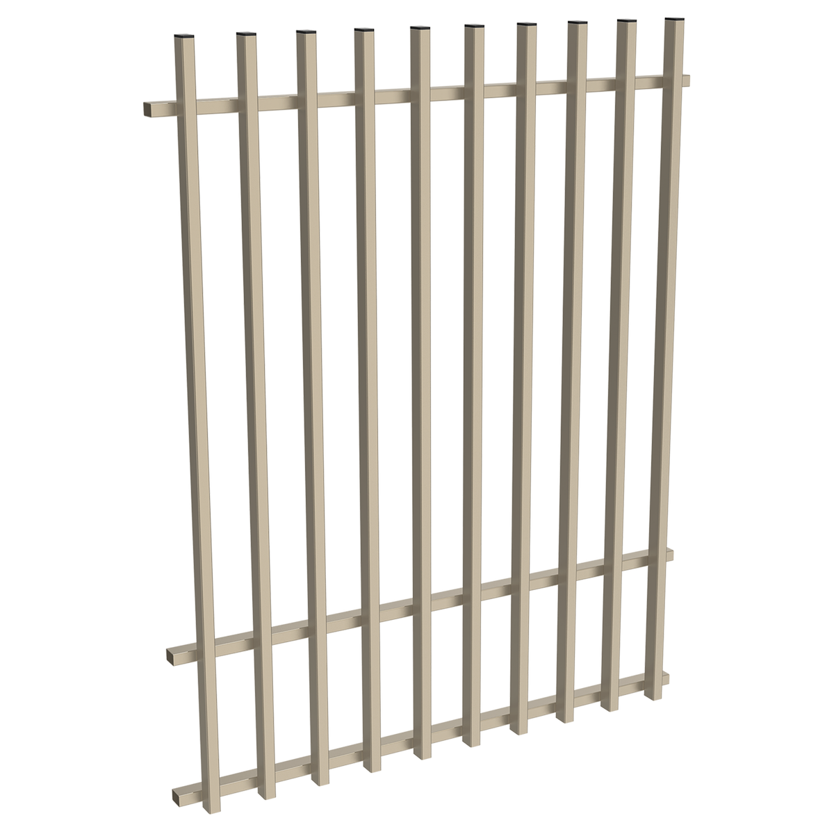 ProtectorAl 0350-1200W x 1500H Paperbark Aluminium Batten Pool Fence ...