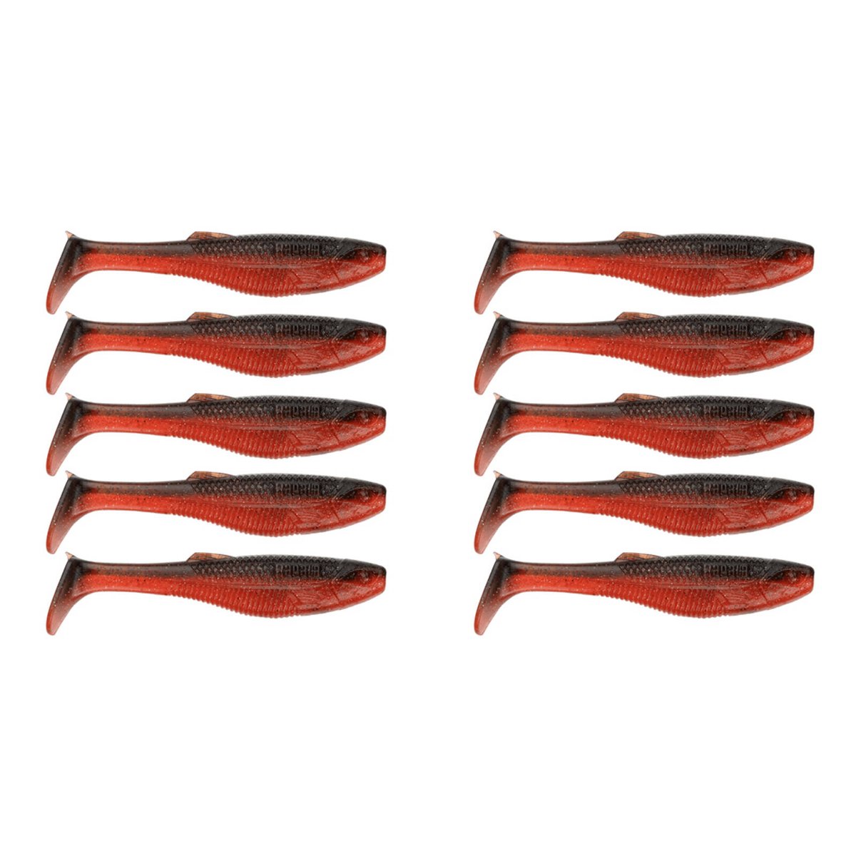 2x 5PK 4In Rapala Crush City Heavy Hitter Plastic Paddle Tail Lures ...