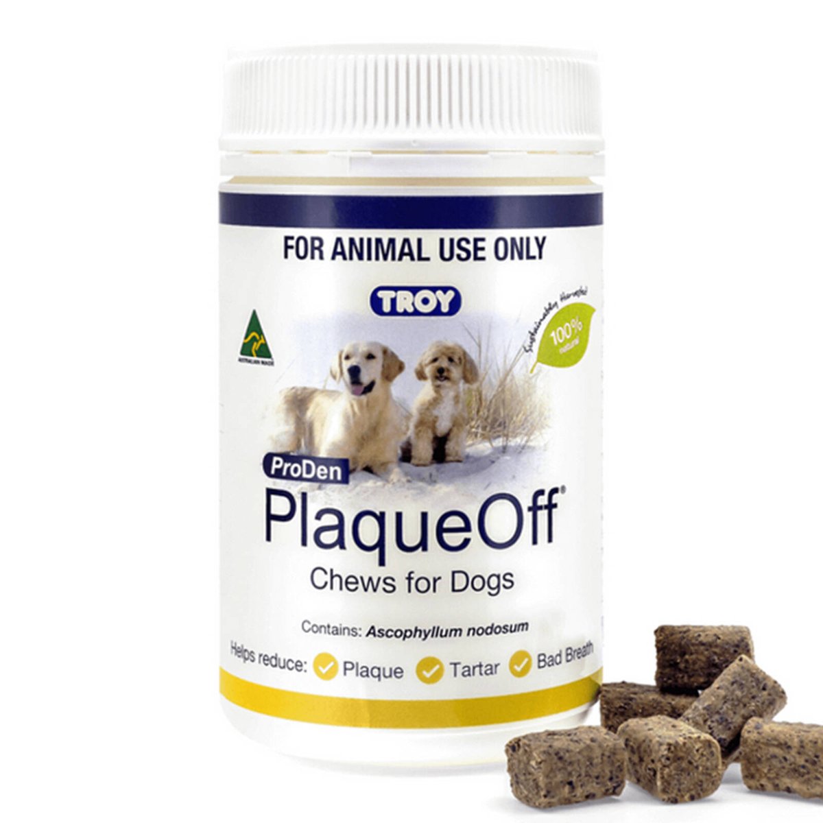 Troy ProDen Plaque Off Dog Dental Chews 100 Pack - Bunnings Australia