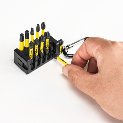 Kango 10-Piece HyperTorque Impact Driver Bit Set with Bit Holder ...