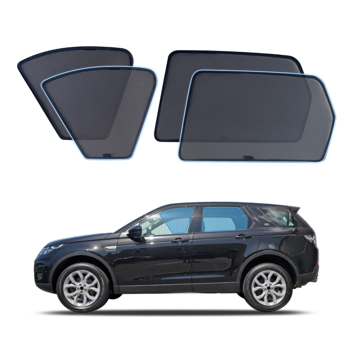 AUSGO Magnetic Window Sun Shade for Land Rover Discovery Sport 4-piece ...