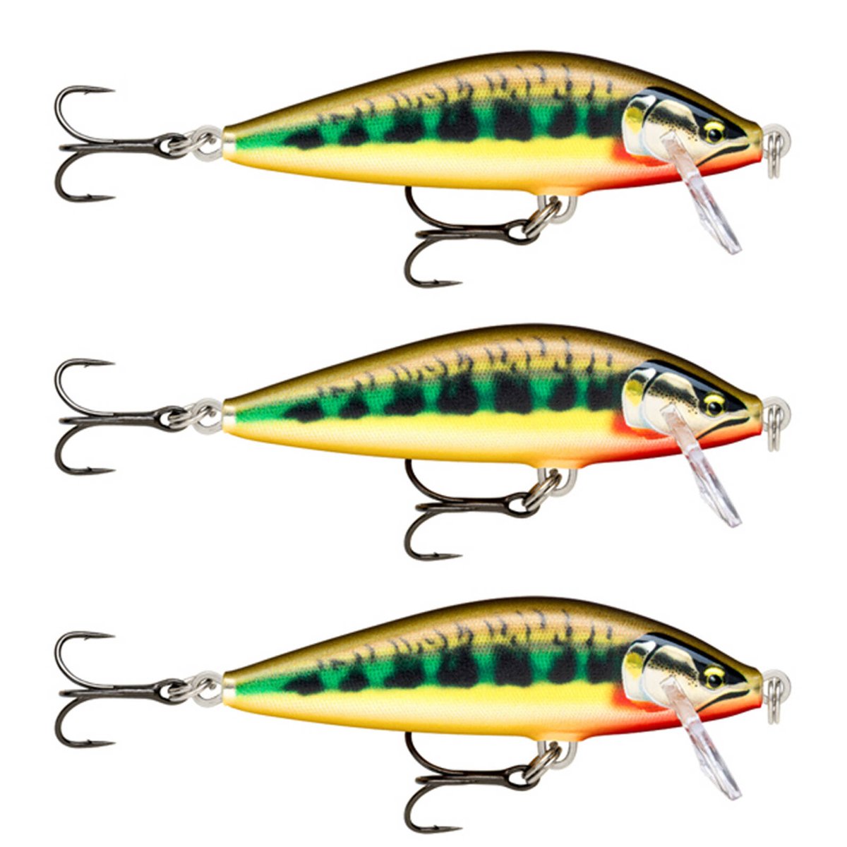 3x Rapala 5.5cm Countdown Sinking Hardbody Balsa Fishing Lures - Gilded Vairon - Bunnings Australia