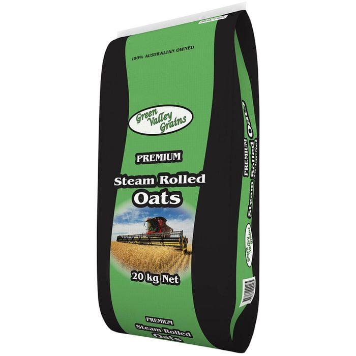 Green Valley Oats Steam Rolled Animal Feed Supplement 20kg - Bunnings ...