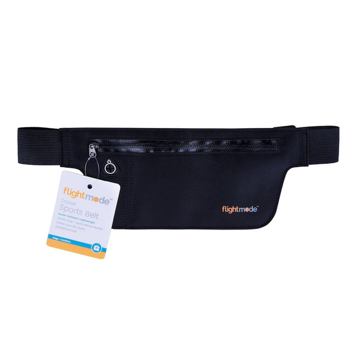 Flightmode Water Resistant Sports Travel Belt w/ Hole for Headphones ...