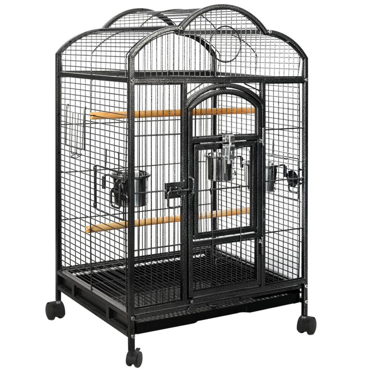 YES4PETS Bird Budgie Cage Parrot Aviary Carrier With Wheel - Bunnings ...