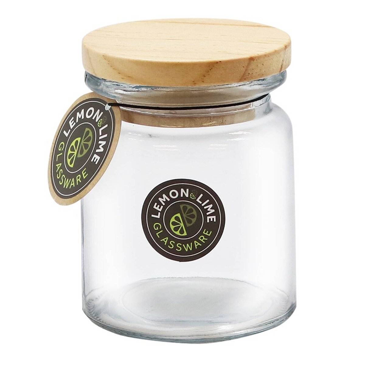 Lemon & Lime Glass Jar With Wooden Lid 250Ml 10.5cm X 8.5cm - Bunnings ...