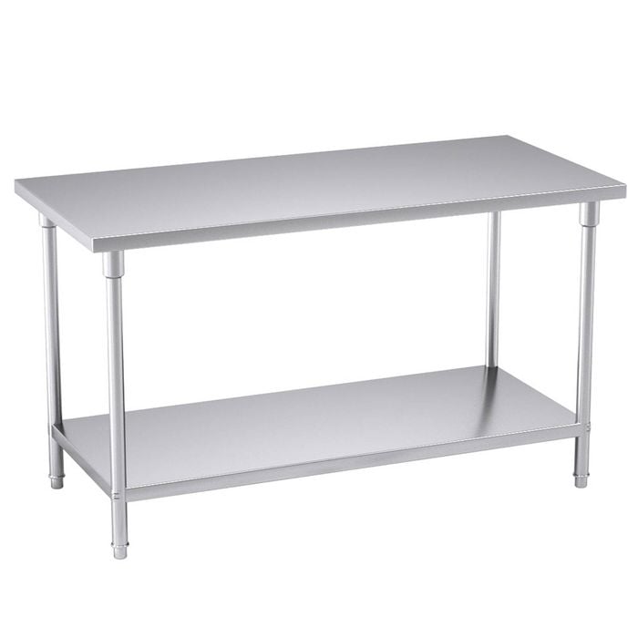 Soga 150x70x85cm Stainless Steel Prep Bench - Bunnings Australia