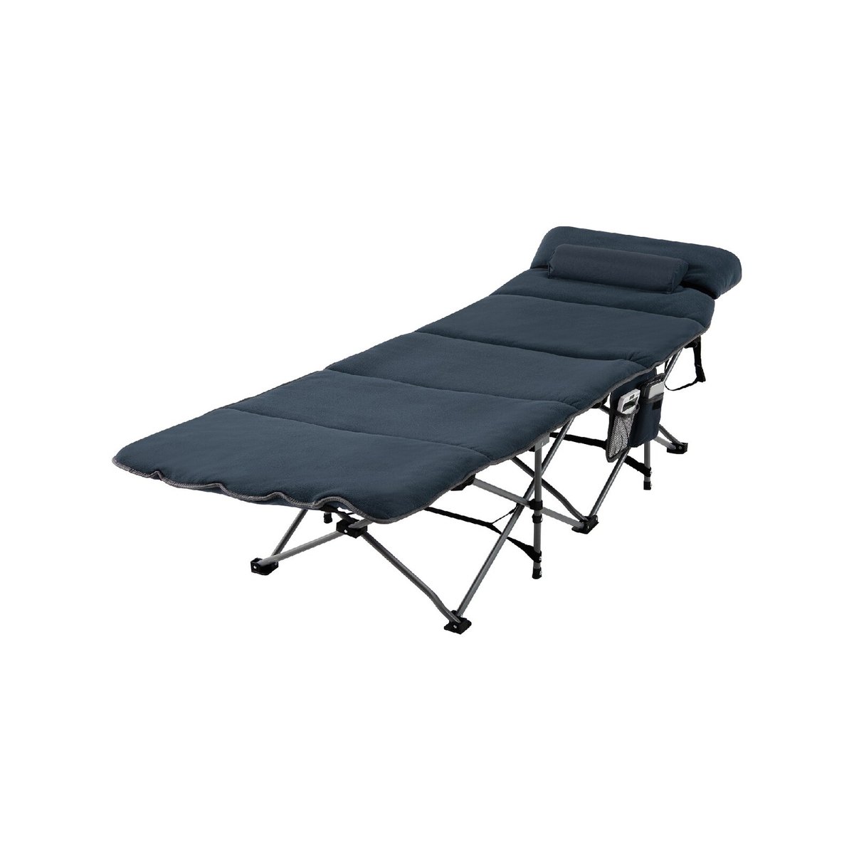 Costway Folding Camping Bed W removable Mattress Blue Bunnings Australia