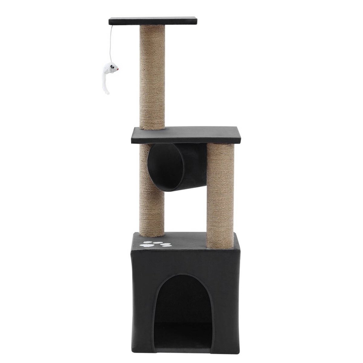 Paws & Claws Catsby Elsternwick Cat Tree 30X30X65cm Charcoal - Bunnings ...