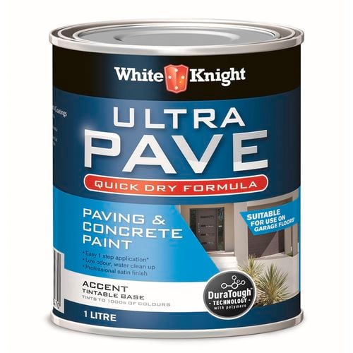 White Knight 1L Accent Ultra Pave Quick Dry Paving Paint - Bunnings New ...