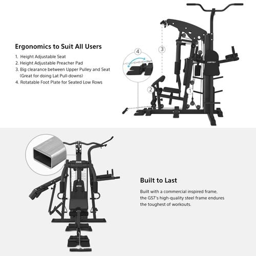 Cortex GS7 Multi Station Multi-Function Home Gym with 73kg Stack ...