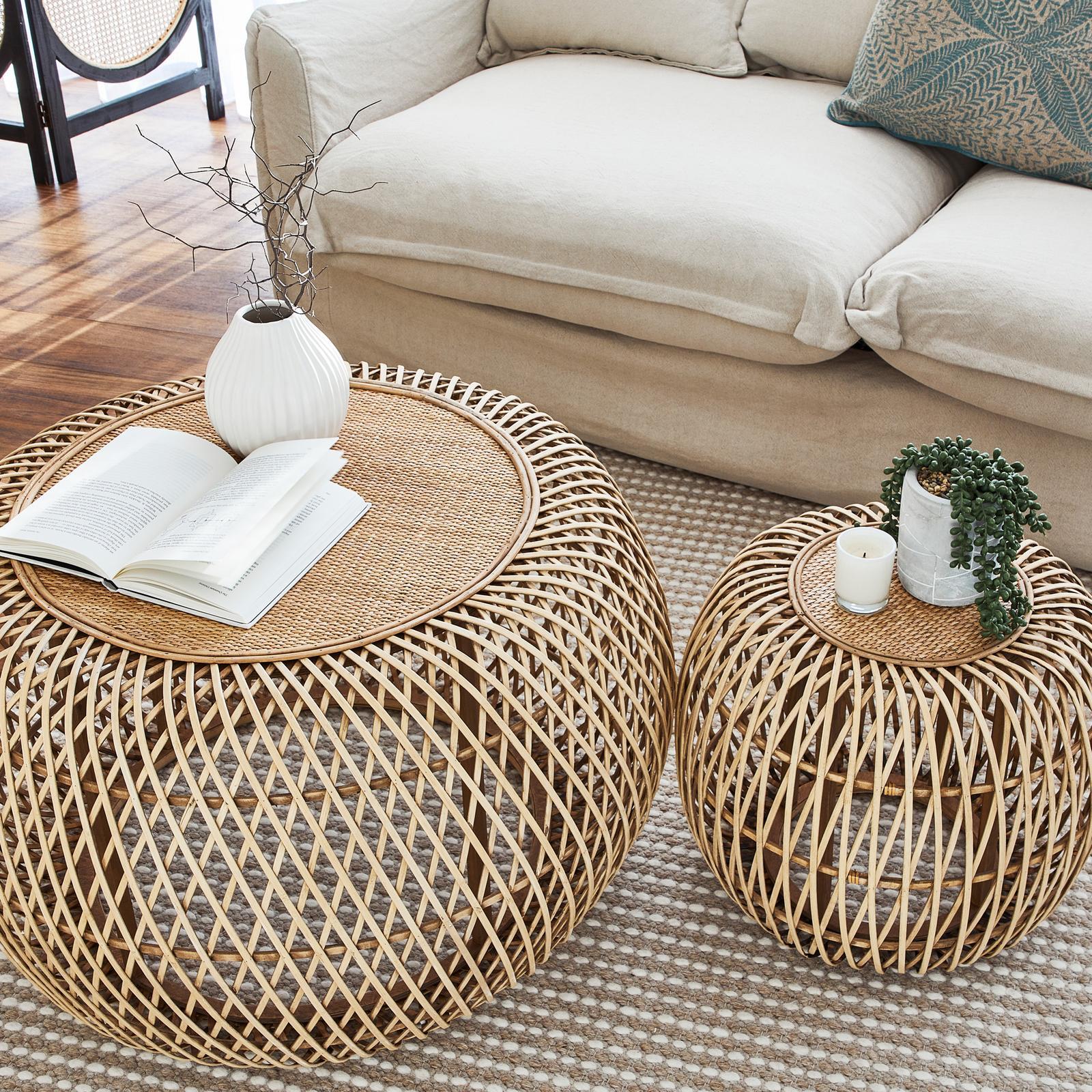 Cane coffee table bunnings store