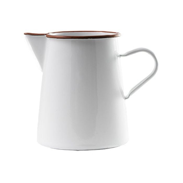 Urban Style Enamelware 1L Pitcher w/ Red Rim - Premium White - Bunnings ...