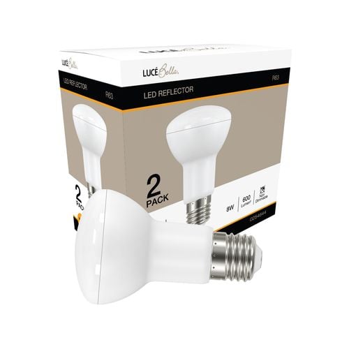 Luce Bella R63 E27 LED 600lm 8W Warm White Globe - 2 Pack - Bunnings ...
