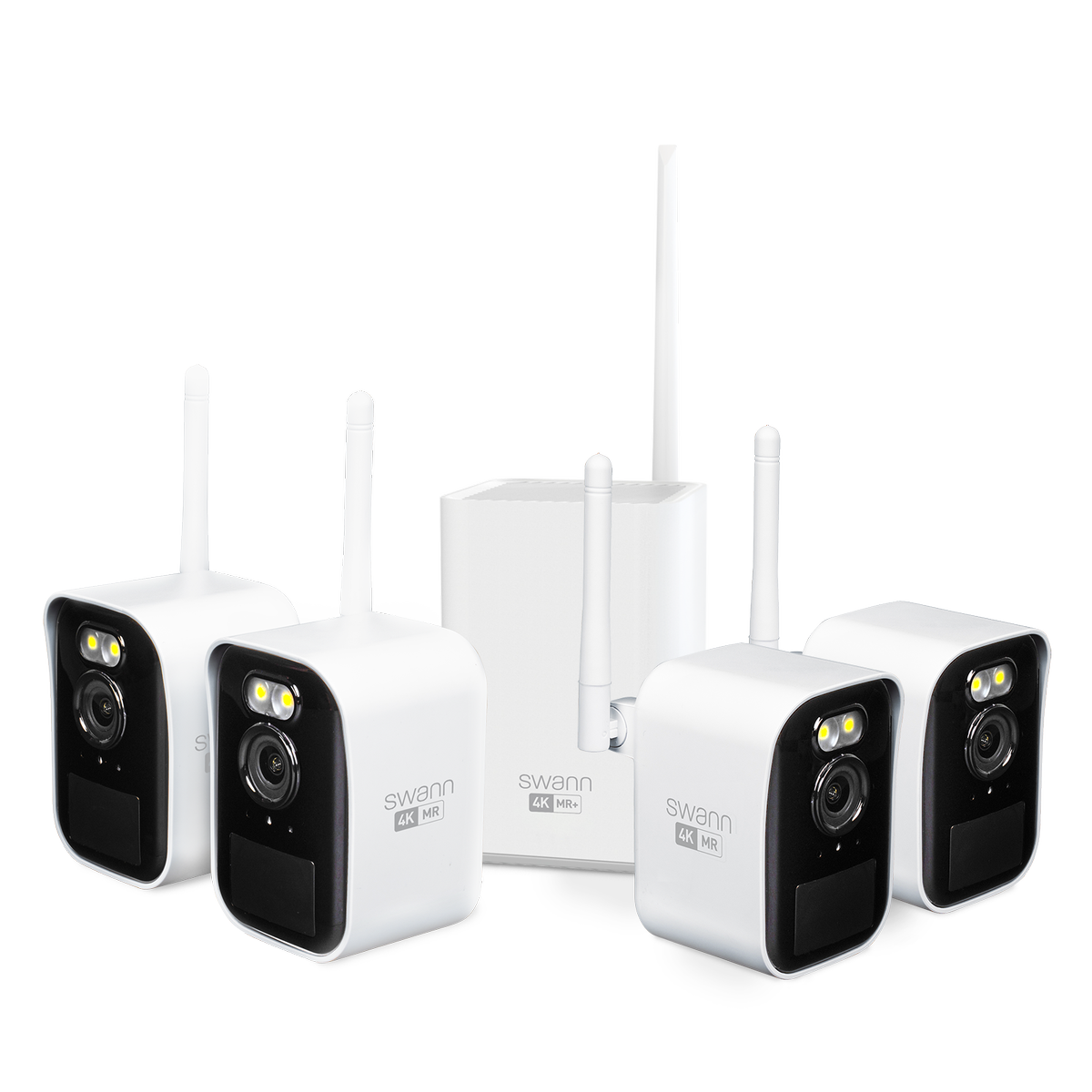 Swann MaxRanger4K Mini Wireless Security System 4x Minicam 4K Cameras ...