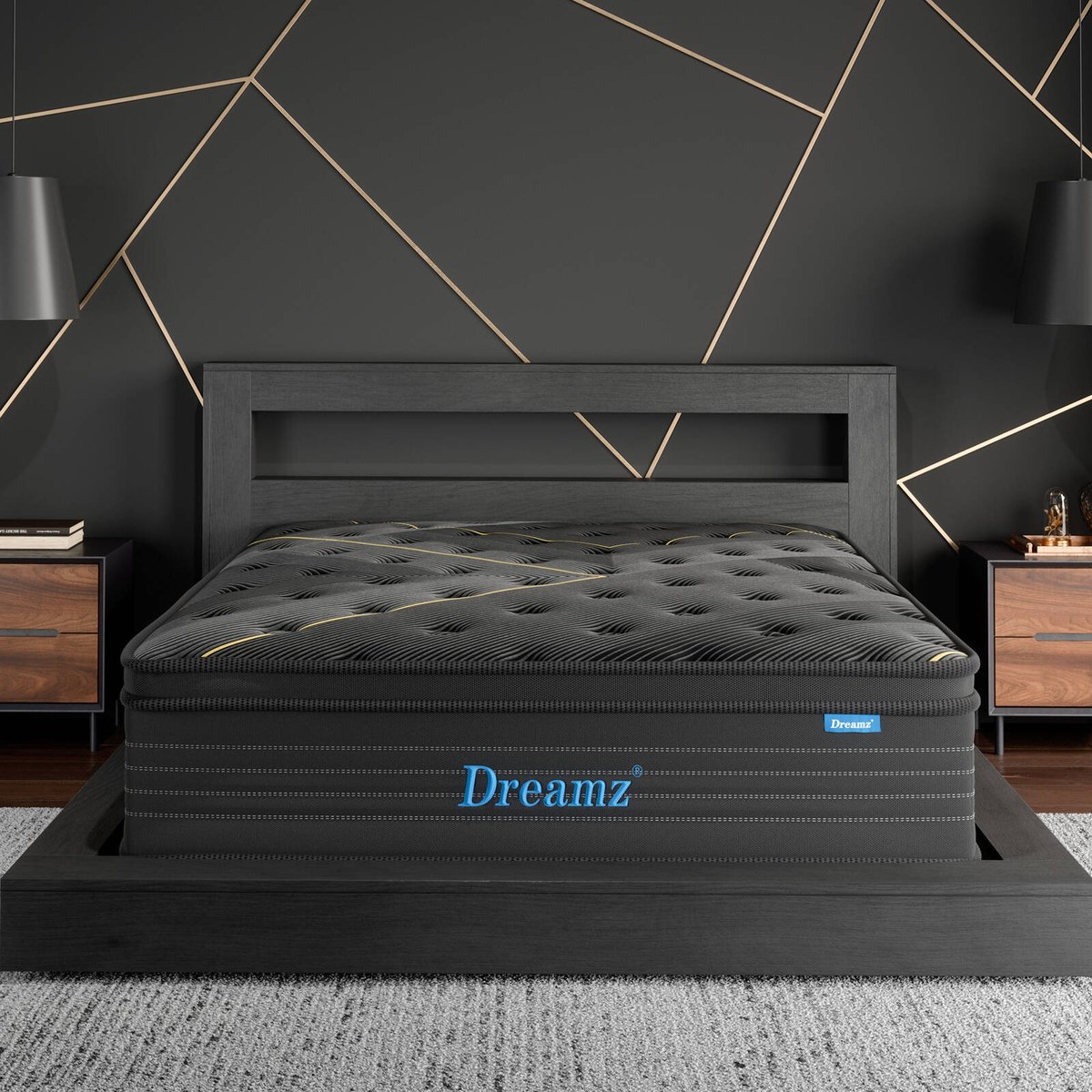 Dreamz SUMMIT 35CM Bamboo Euro Top Egg Foam Spring Mattress - Single ...