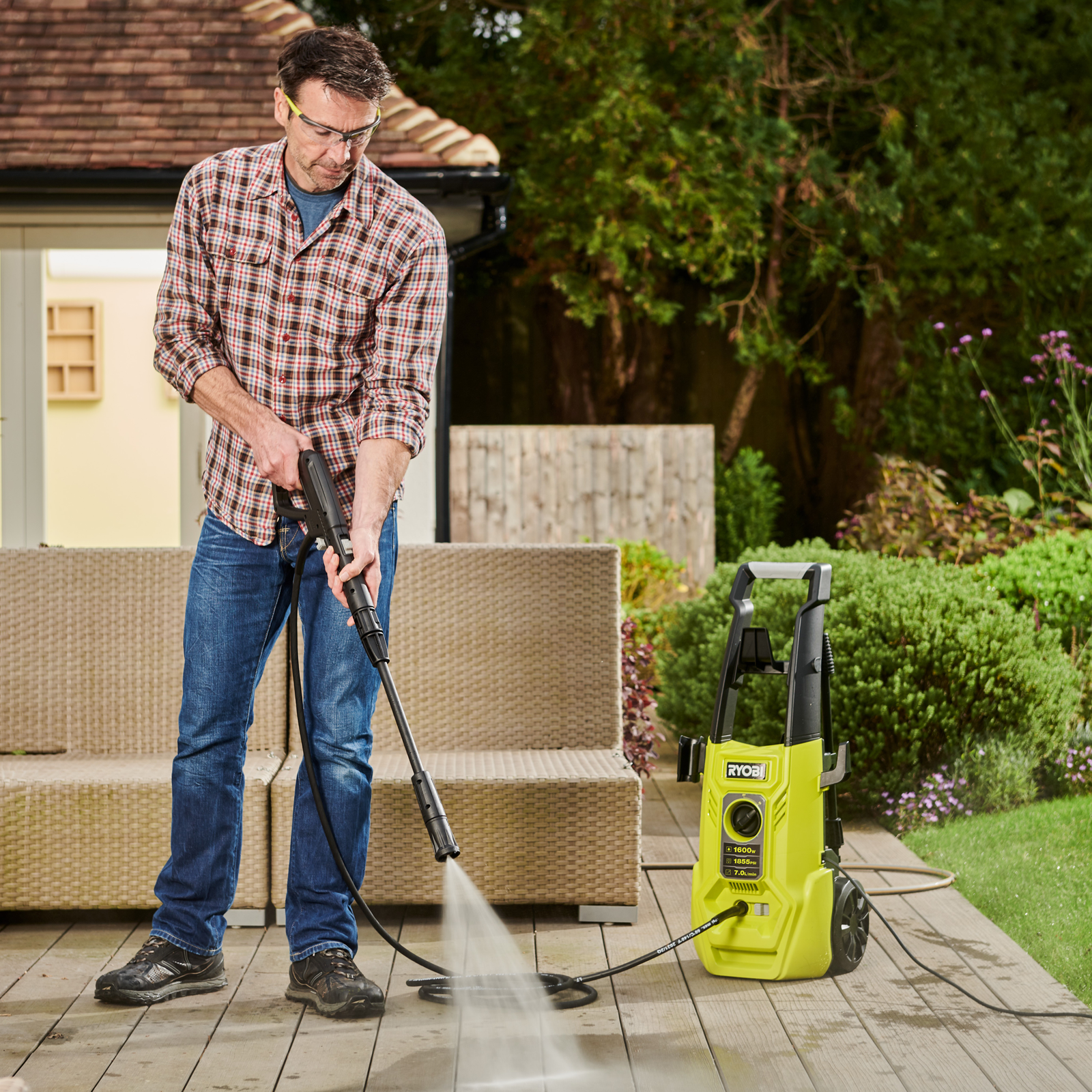 Ryobi 1600W 1885 PSI Pressure Washer Bunnings Australia
