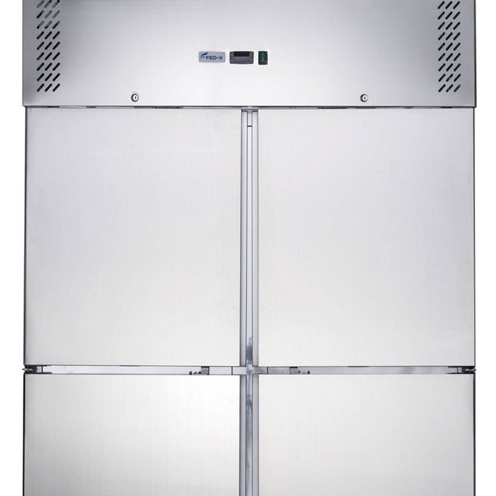 FED-X S/S Four Door Upright Freezer - XURF1410S2V - Bunnings Australia
