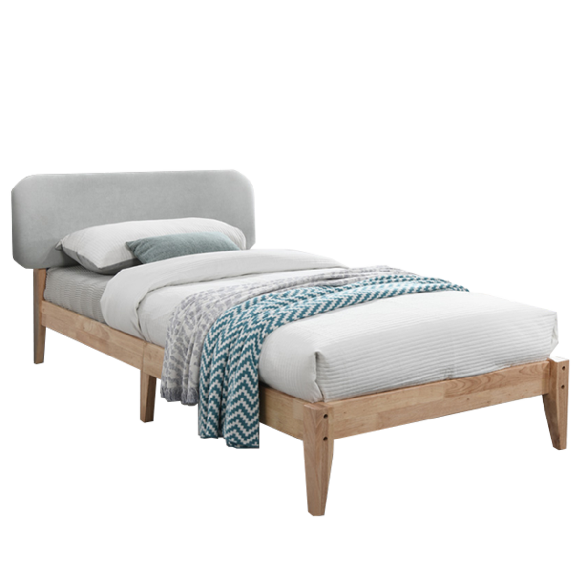 Aspen Single Bed | Natural Hardwood - Bunnings Australia