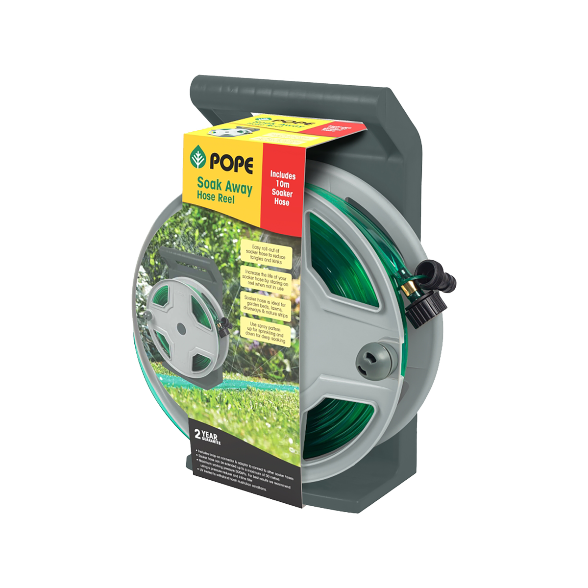 Pope 12m Soak Away Soaker Hose With Hose Reel - Bunnings Australia