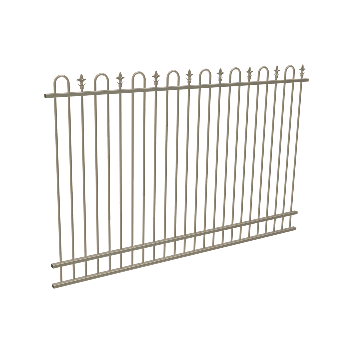 ProtectorAl 2400 x 1500mm Paperbark Loop And Spear Aluminium Pool Fence ...