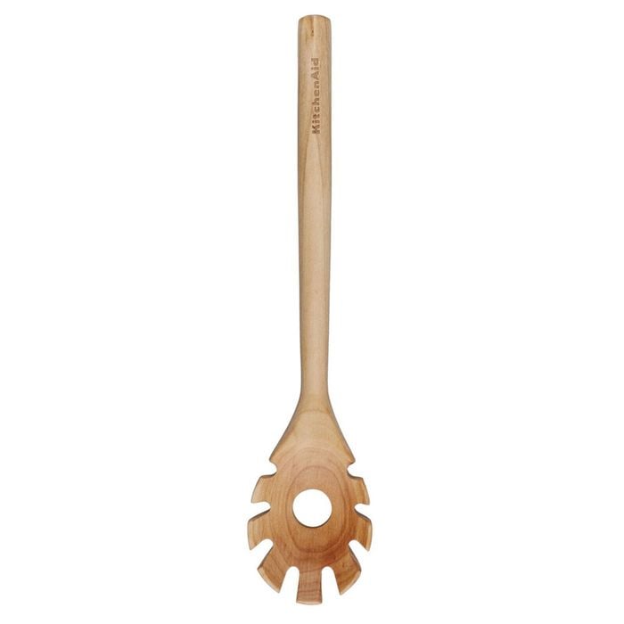 2PK KitchenAid Maple Pasta Fork Cooking Utensil 32cm - Light Wood ...