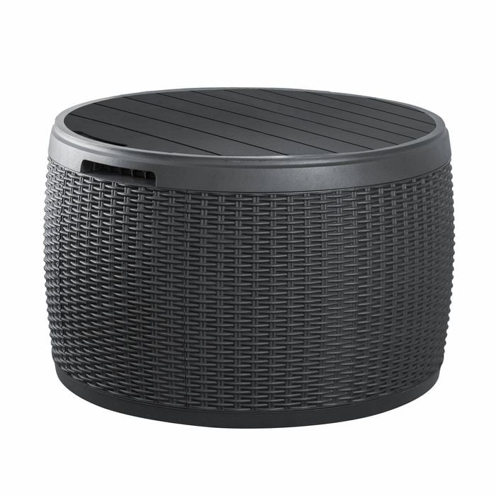 Keter Circa Rattan 140L Storage Box - Grey - Bunnings Australia