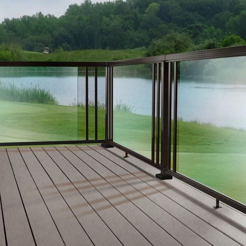 Peak Black Aluminium Deck Balustrade Post Base Cover - Bunnings Australia
