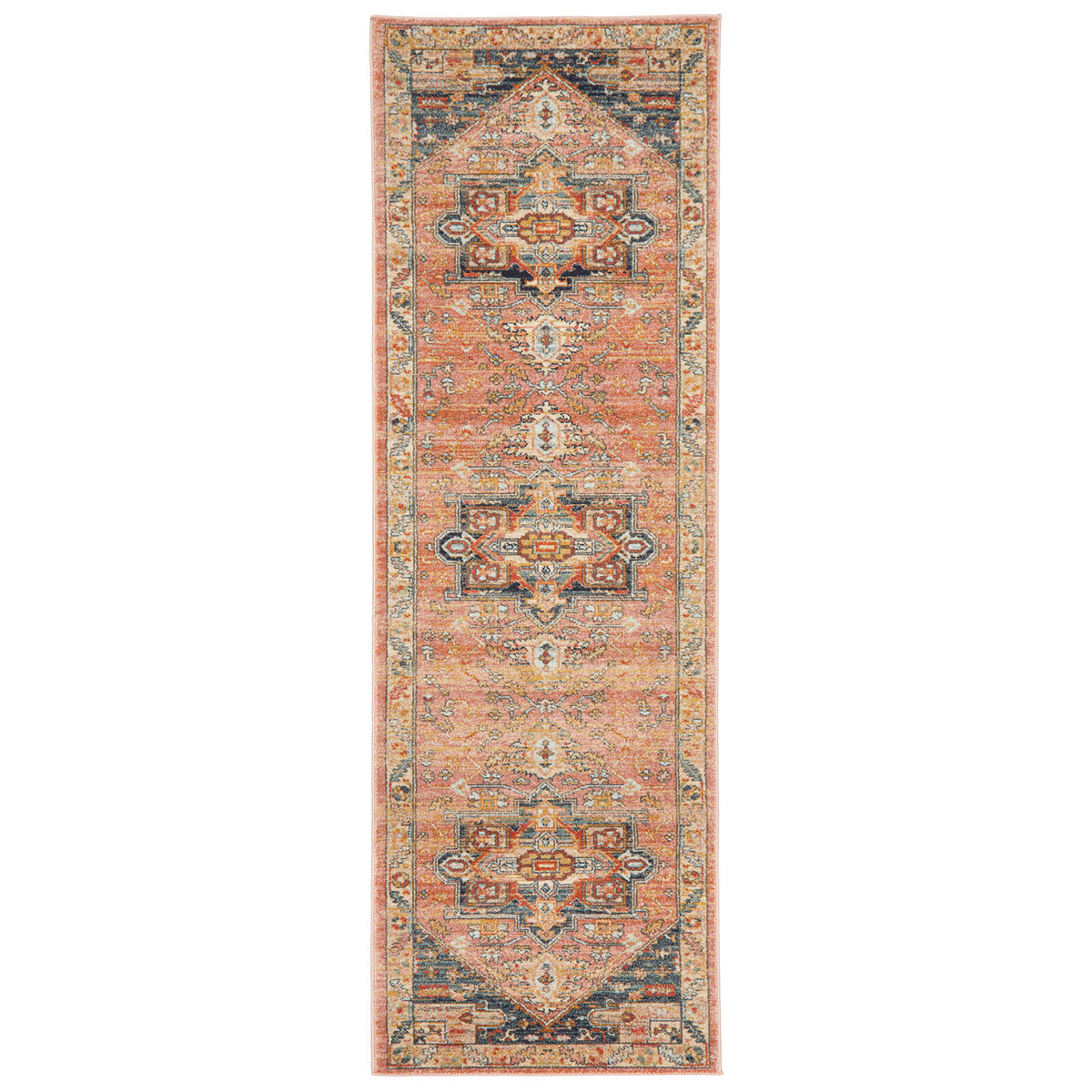 Heritage 850 Salmon 300X80Cm Rug - Bunnings Australia