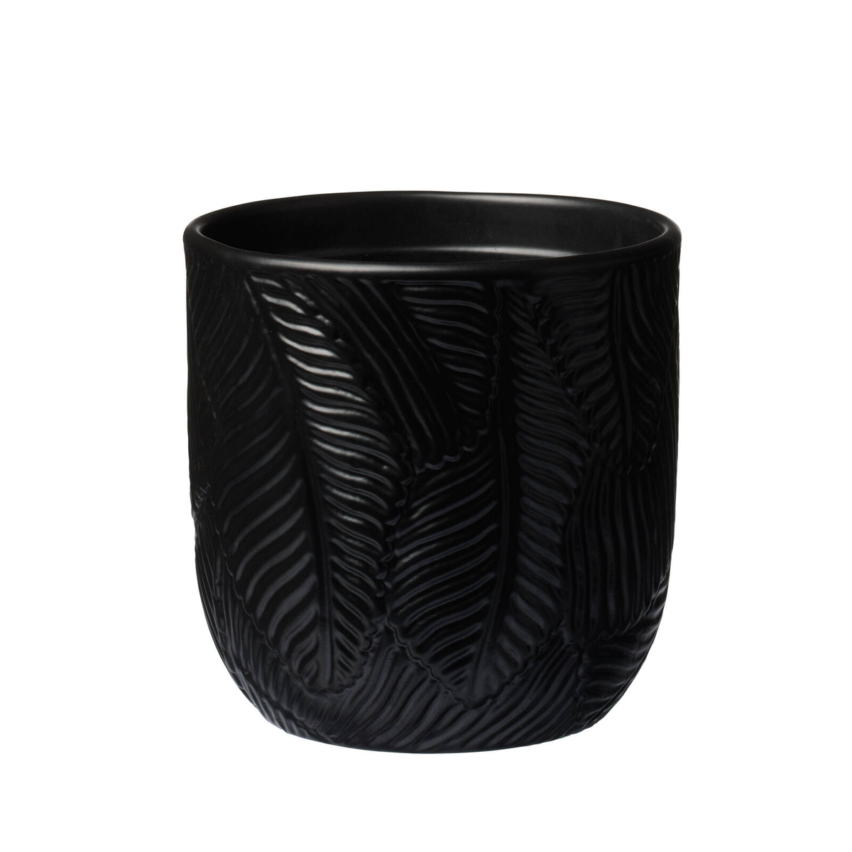 Northcote Pottery 14 x 14cm Black Isla Pot - 14cm Black - Bunnings New ...