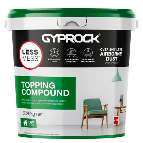 Gyprock CSR 2.25kg Less Mess Topping Compound - Bunnings Australia