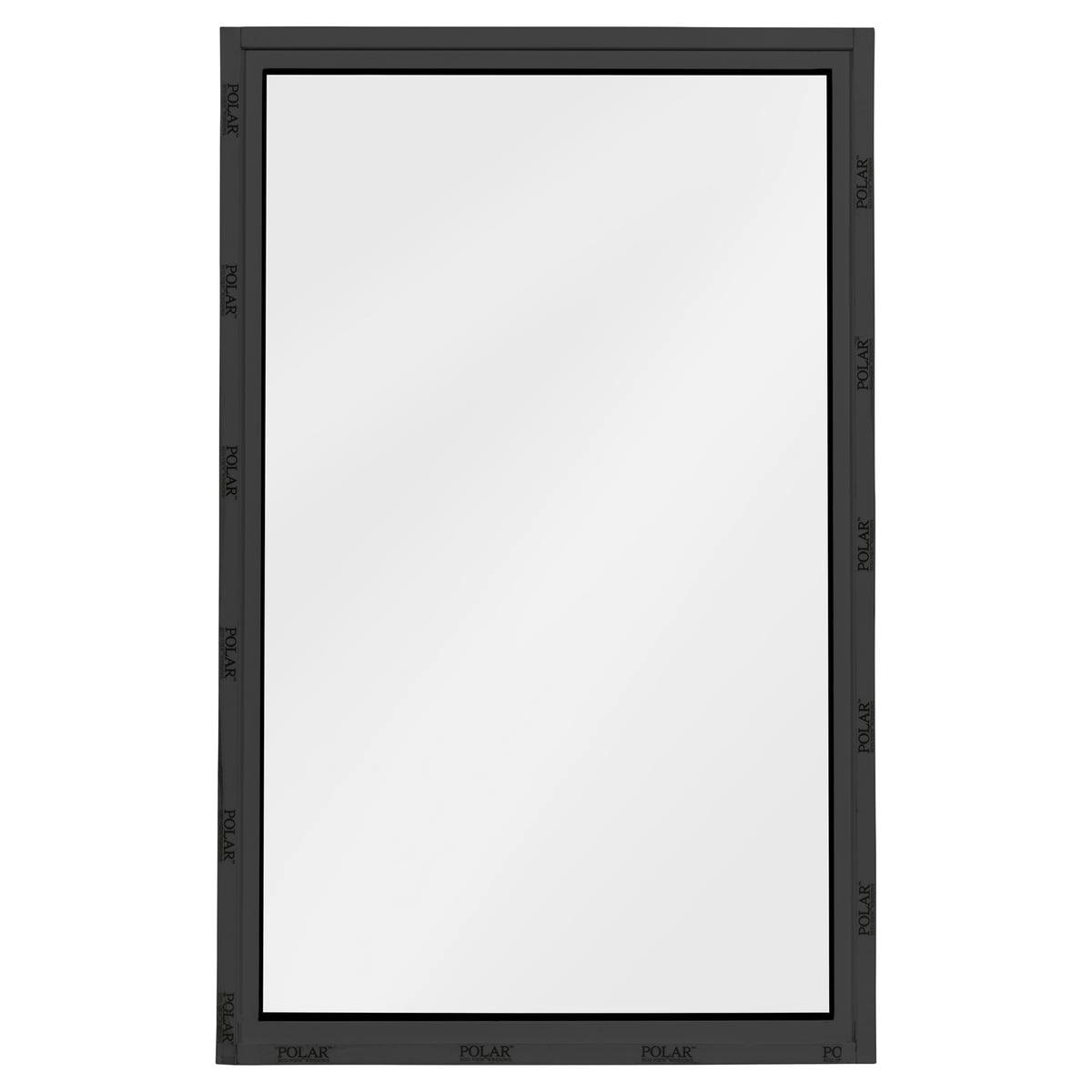 Polar View 600 x 945mm Double Glazed Fixed Black Window - Bunnings ...