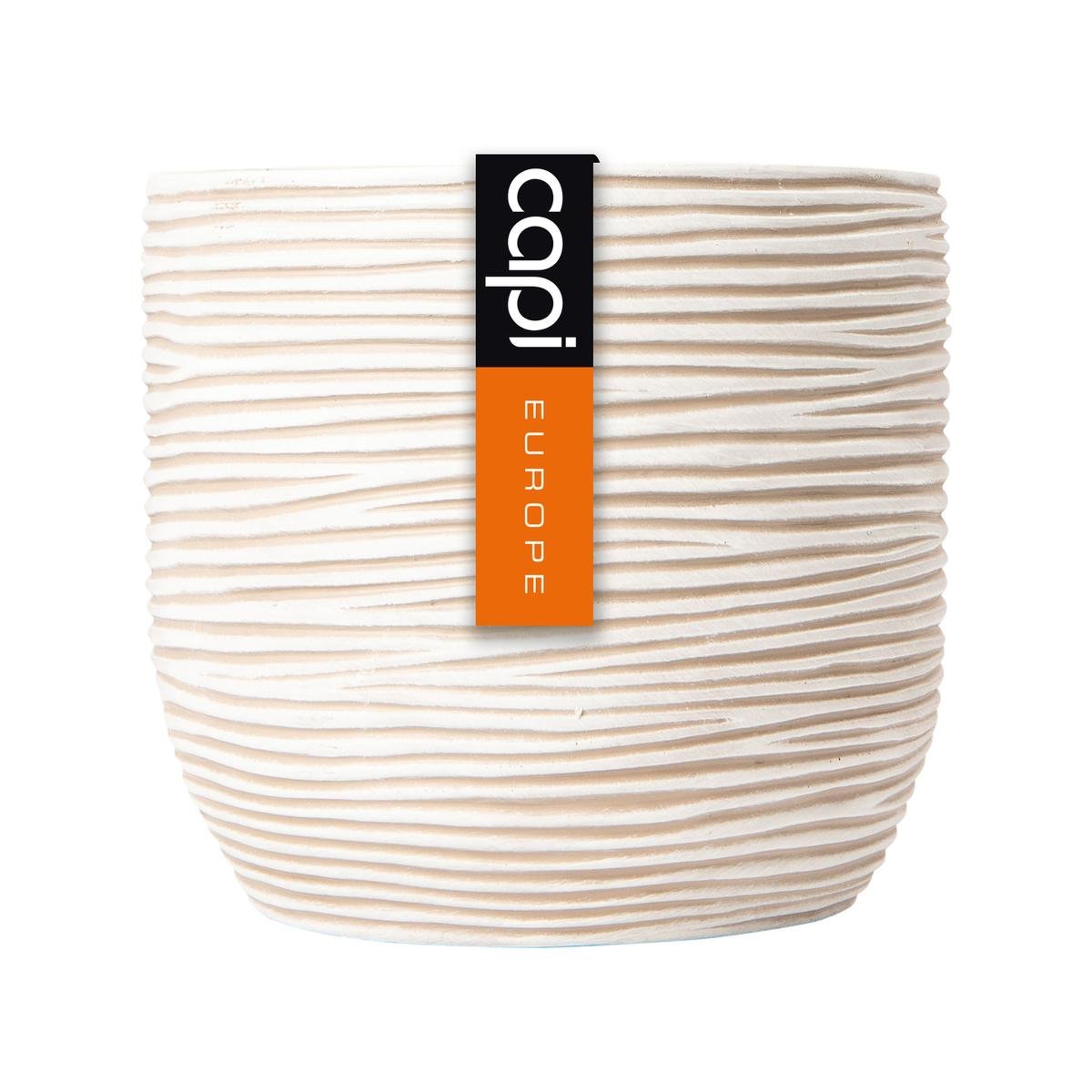 Capi 18 x 16cm Ivory Rib Indoor Plant Pot - Bunnings New Zealand