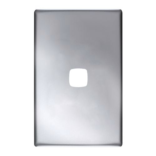 HPM LINEA 1 Gang Coverplate - Matt Silver - Bunnings Australia