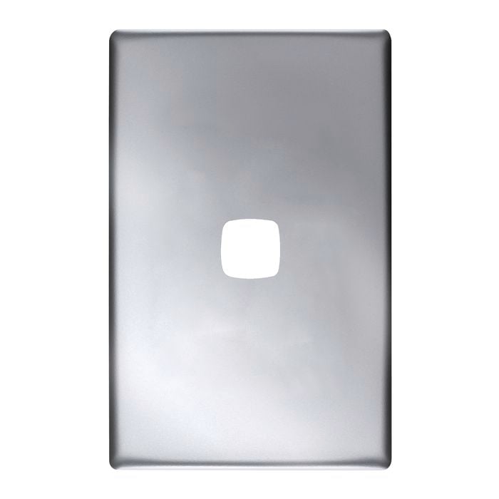 HPM LINEA 1 Gang Coverplate - Matt Silver - Bunnings Australia