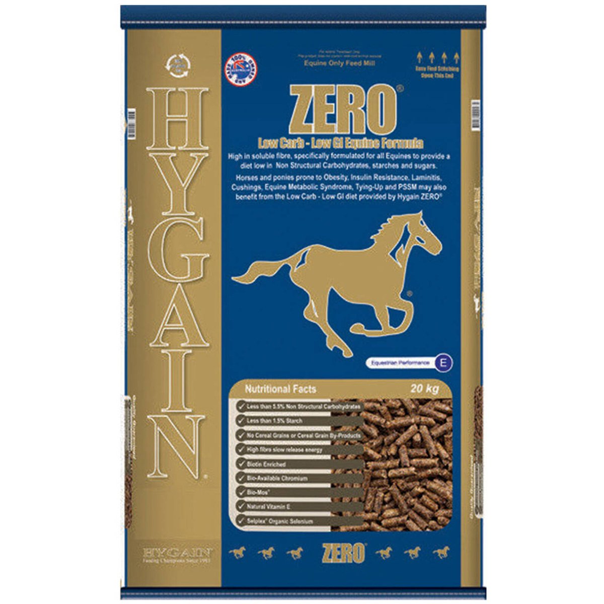 Hygain Zero Horses High Soluble Fibre Complete Feed 20kg - Bunnings Australia