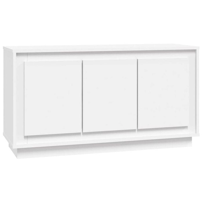 vidaXL Sideboard Buffet Storage Cupboard Hallway Table White Composite ...