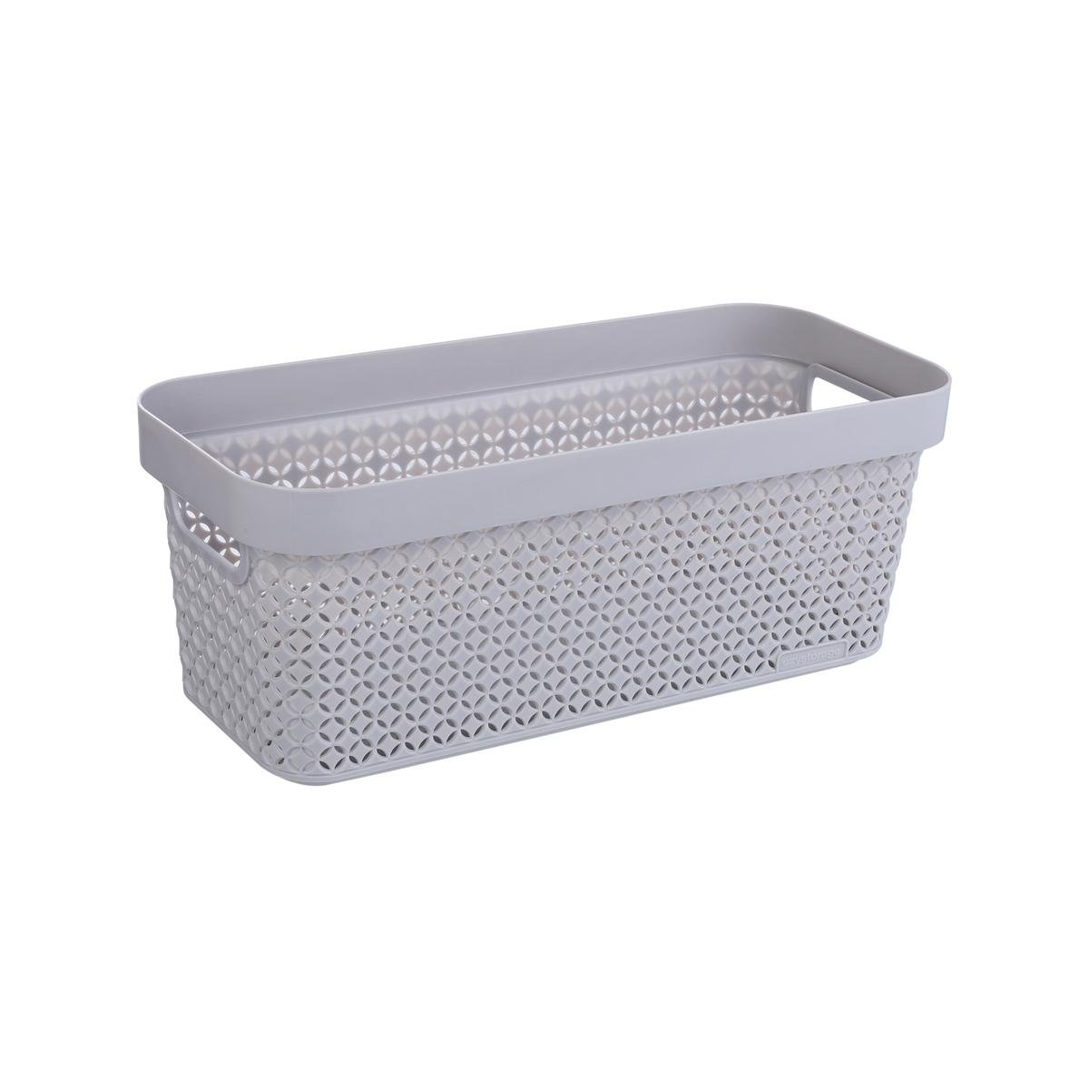 Ezy Storage Mode 5.2L Long Open Basket Grey - Bunnings Australia