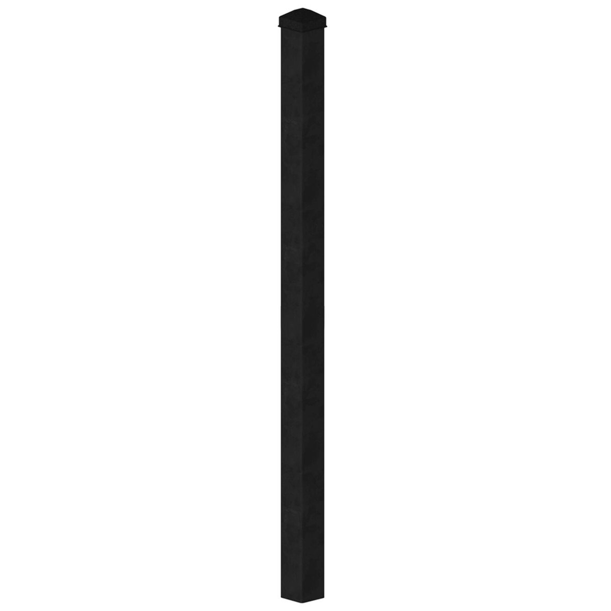 FenceLab 65 x 65 x 2900mm Black Powdercoated Steel In-Ground Post ...