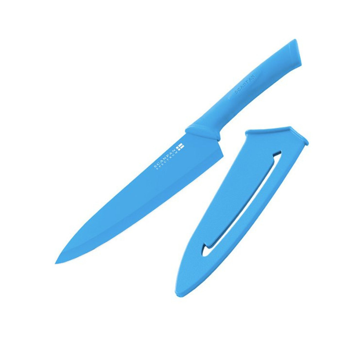 Scanpan Spectrum Soft Touch Cooks Knife 18cm Blue - Bunnings Australia