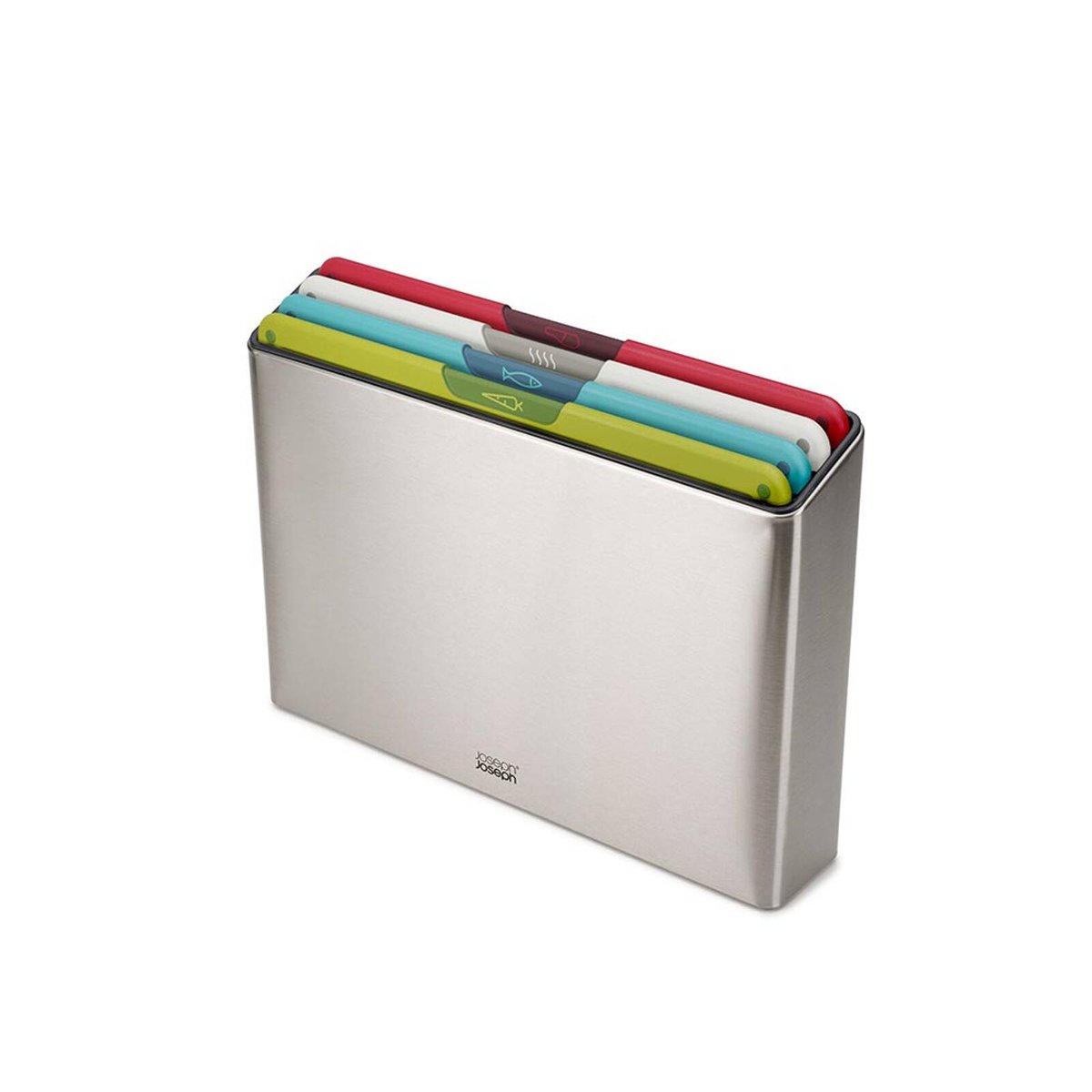 Joseph Joseph Folio Icon Steel 4 Piece Chopping Board Set With Storage ...
