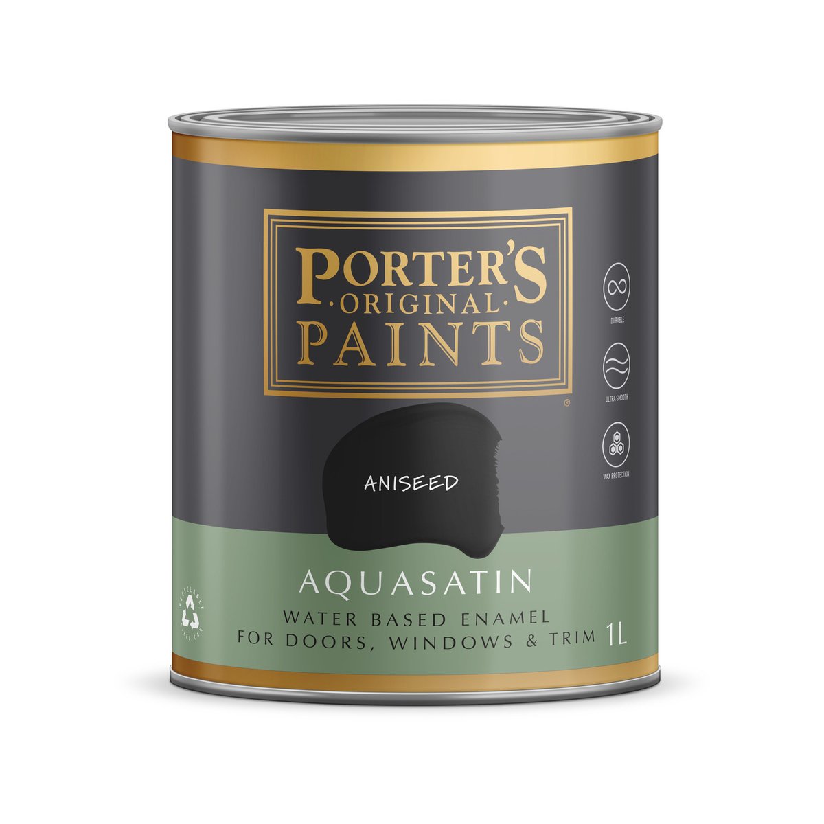 Porter's Paints 1L Aniseed Aqua Satin - Bunnings New Zealand