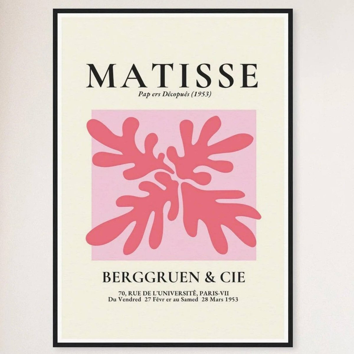 Galrie Henri Matisse Vintage Art Print Exhibition at Berggruen & Cie ...
