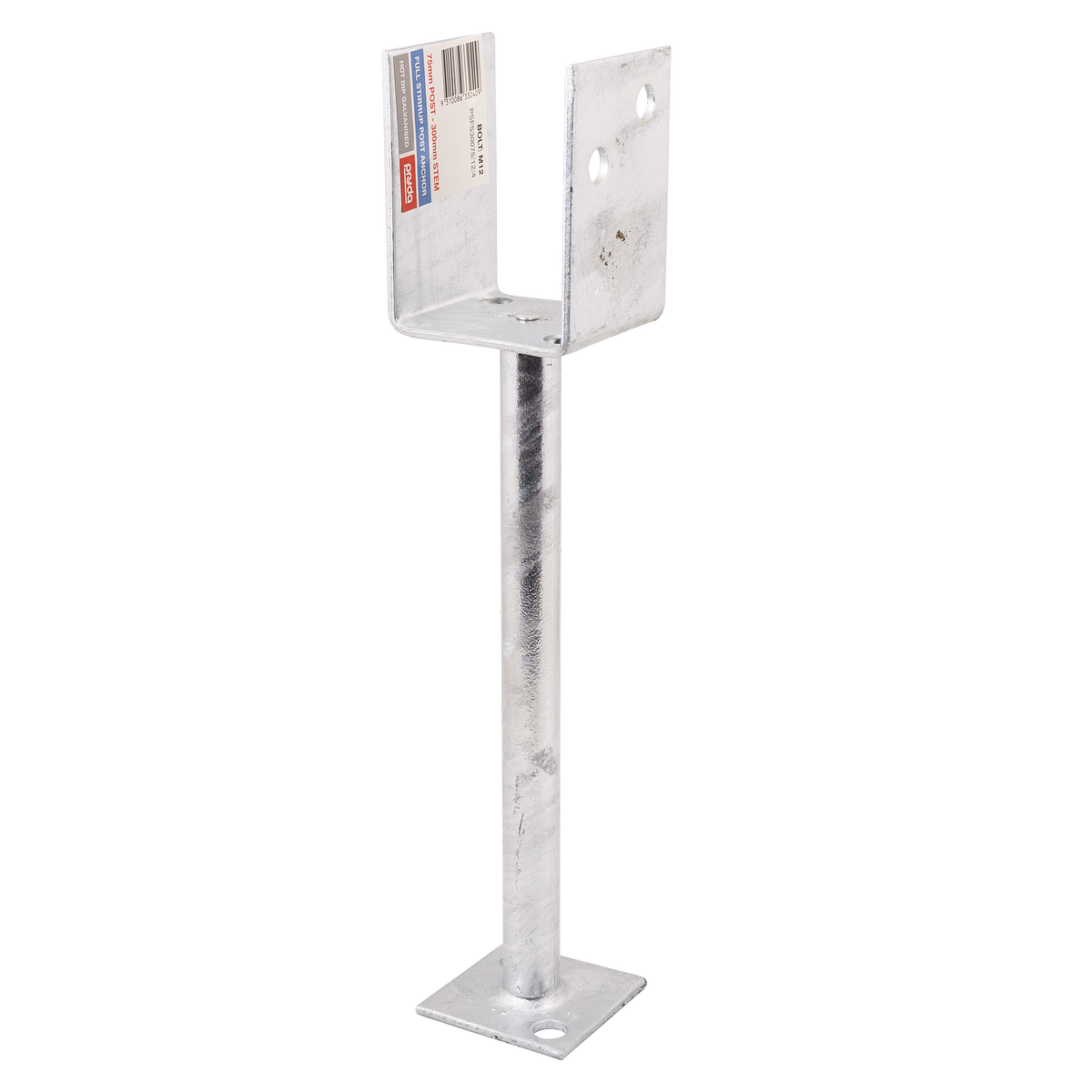 Pryda 300x75mm M12 Full Stirrup Post Anchor - Bunnings Australia