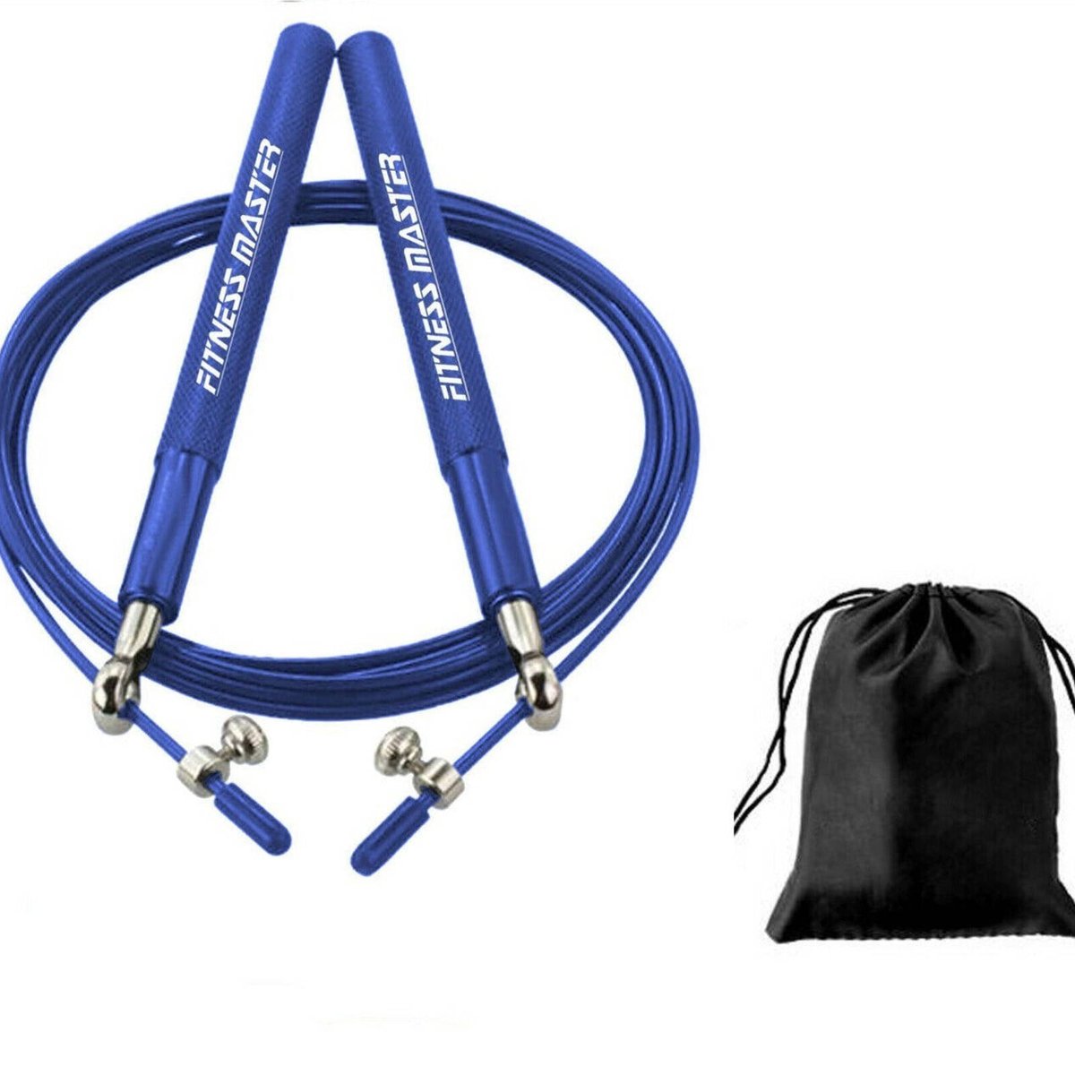 Fitness Master 3M Adjustable Steel Jump Rope with Dual Bearings for Gym ...