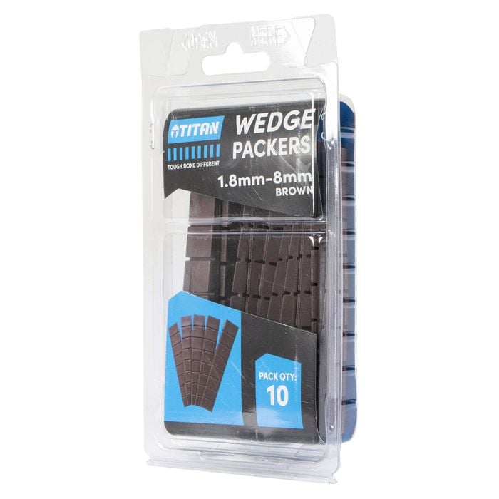 Titan 1.8 - 8mm Snap-off Wedge Packers - 10 Pack - Bunnings Australia