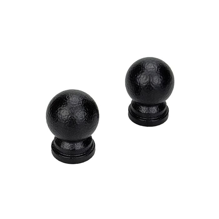Pillar 16mm Black Ball Curtain Rod Finials - Bunnings Australia