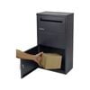 Sandleford 75cm Black Matte York Parcel Letterbox - Bunnings Australia