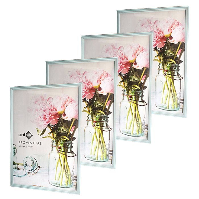 4PK Unigift 60x90cm Provincial Vintage Wooden Photo Frame - Blue - Bunnings Australia